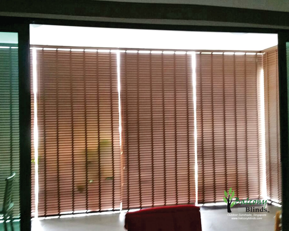 Outdoor PVC Wooden Blinds : Gallery | BALCONYBLINDS